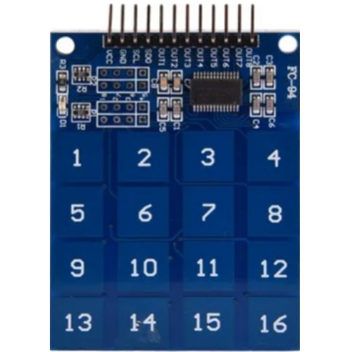 TTP229 16 Channel Capacitive Touch Keypad Module - SRK ELECTRONICS