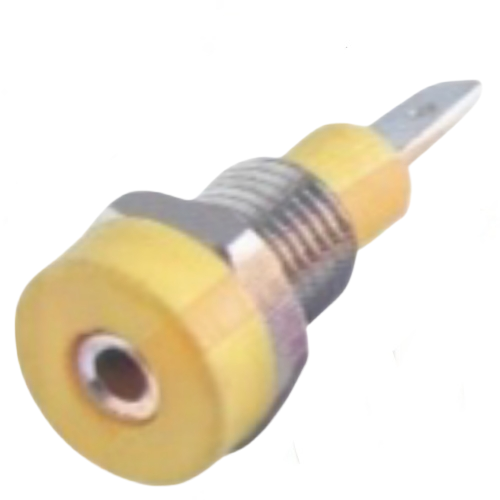 2mm Banana Female Socket Connector Yellow - SRK ELECTRONICS