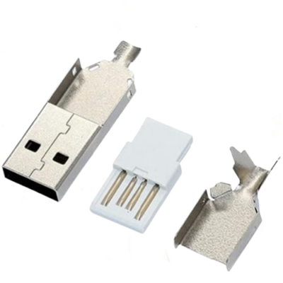 USB Type A Male Connector Cable Mount - SRK ELECTRONICS